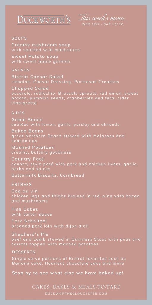 THE DUCKWORTH’S MENU – OPEN TODAY AT 10AM! | Kim Smith Films